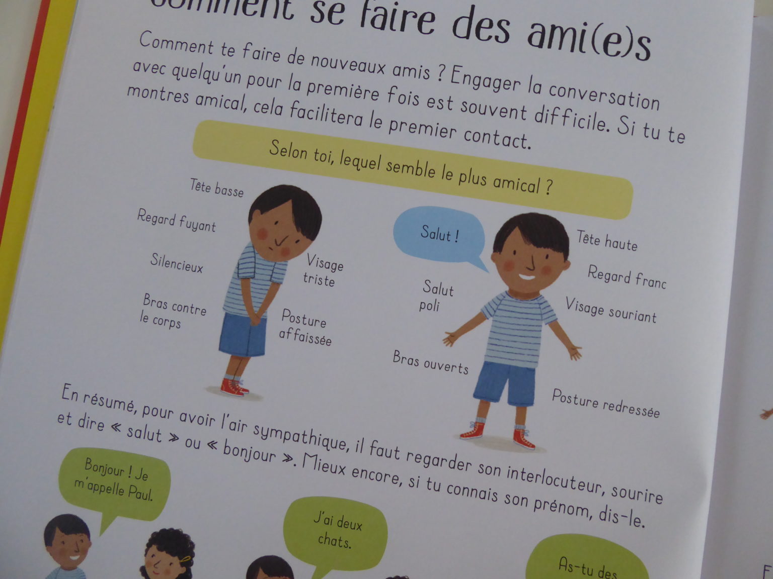 "Mon livre de l'amitié" Editions Usborne