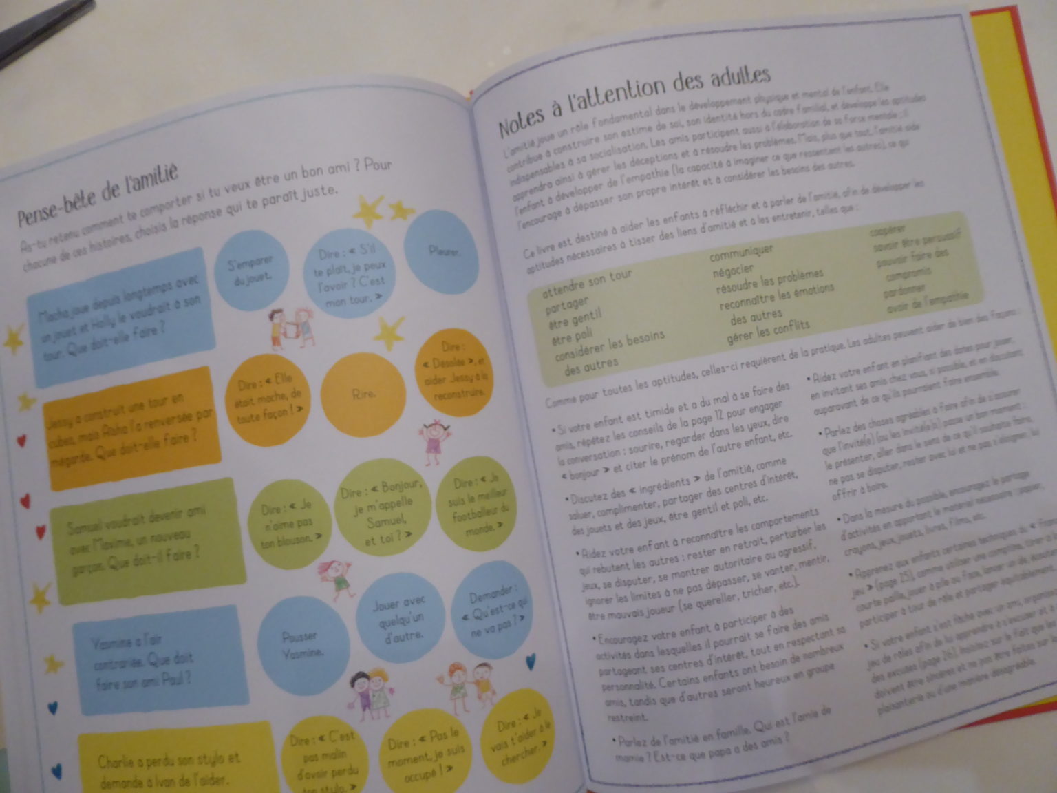 "Mon livre de l'amitié" Editions Usborne