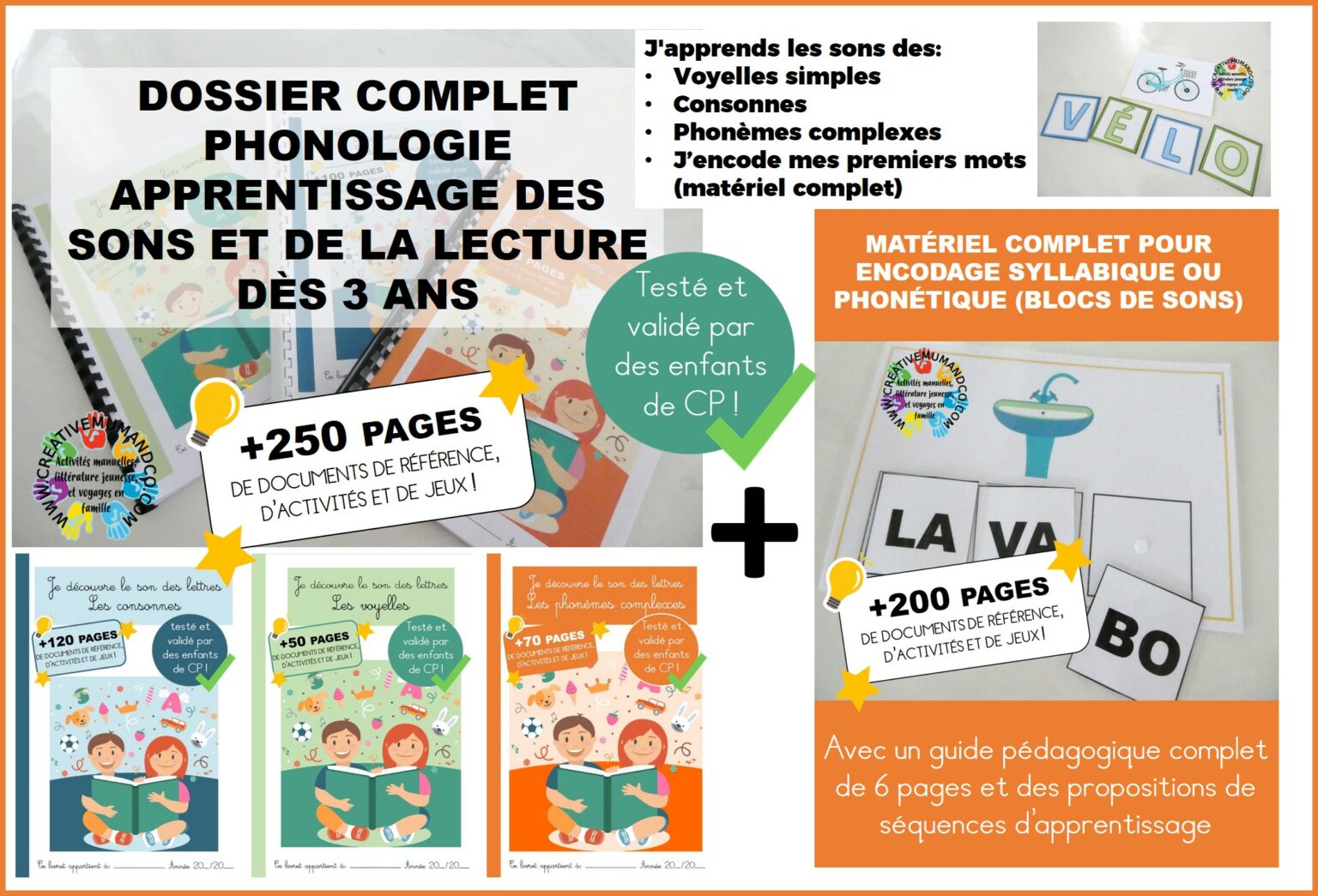 [PDF +450 pages] MEGA PACK DOSSIER PHONOLOGIE COMPLET CP + BLOCS de ...